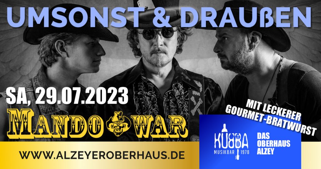 Umsonst & Draußen: Mandowar „Hellboys from Cow“ - Alzeyer Oberhaus | Kubba Musikbar | Pfälzer Wald